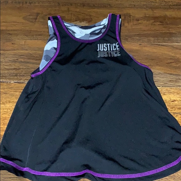 Justice | Shirts & Tops | Justice Workout Top W Built In Sports Bra ...